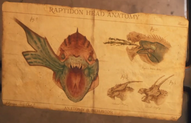 Anatomy Poster (Raptidon Head) | The Outer Worlds Wiki | Fandom