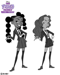 the proud family coloring pages