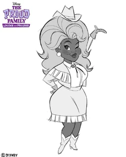 the proud family coloring sheets