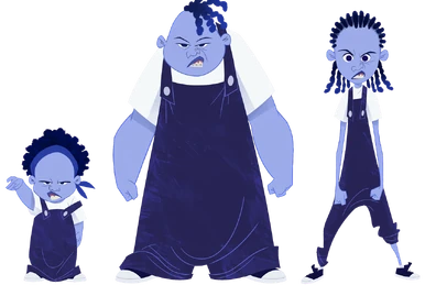 Proud Family Characters The Gross Sisters