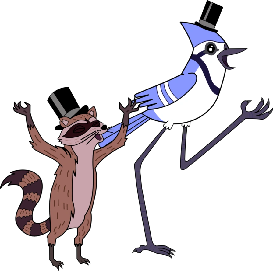 Regular Show Mordecai And Rigby Human