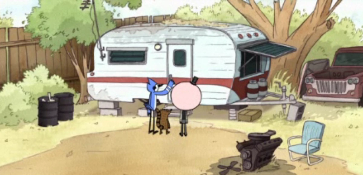 Muscle Man's Trailer | Regular Show Wiki | Fandom