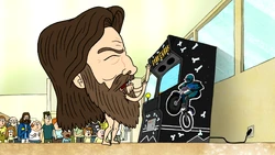 Giant Bearded Face Regular Show
