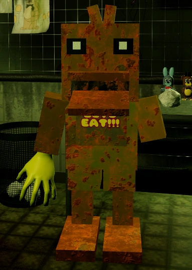 Blocky Phantom Chica | The Pizzaria Roleplay: Remastered Wiki | Fandom