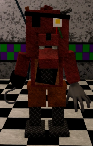 Blocky Withered Foxy | The Pizzaria Roleplay: Remastered Wiki | Fandom