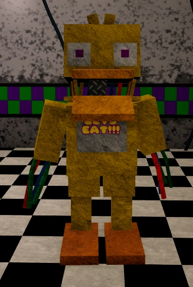 Blocky Withered Chica | The Pizzaria Roleplay: Remastered Wiki | Fandom