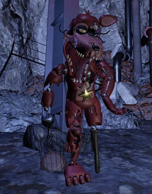 Shattered Rockstar Foxy | The Pizzaria Roleplay: Remastered Wiki | Fandom