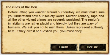 The rules of the Den | Therian saga Wiki | Fandom