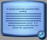 Load Game Error | The Sims Glitch Wiki | Fandom
