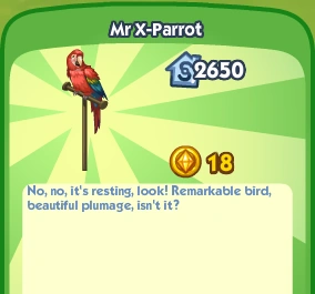 Mr X-Parrot | The Sims Social Wiki | Fandom