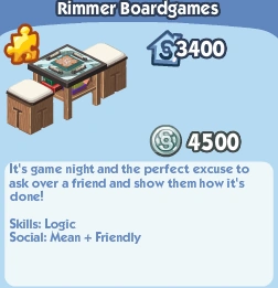 Rimmer Boardgames | The Sims Social Wiki | Fandom