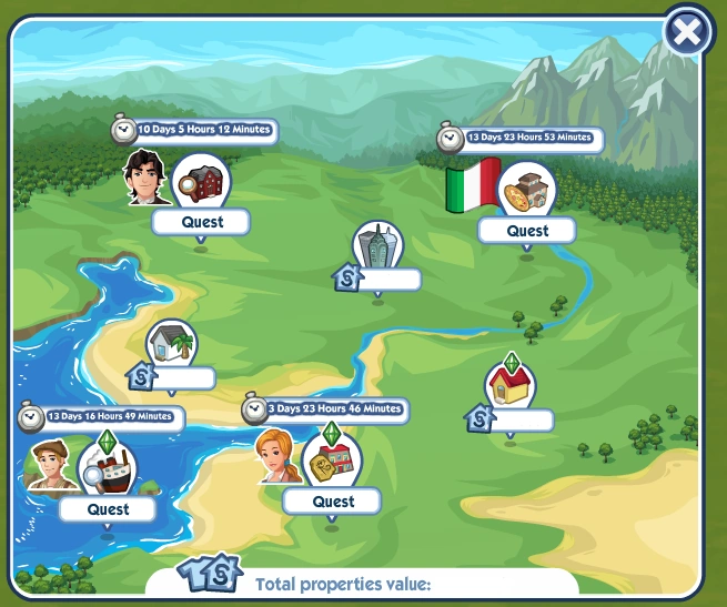 Quest Locations | The Sims Social Wiki | Fandom