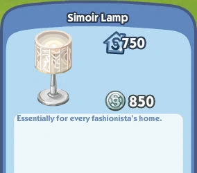 Simoir Lamp | The Sims Social Wiki | Fandom