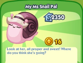 My Ms Snail Pal | The Sims Social Wiki | Fandom