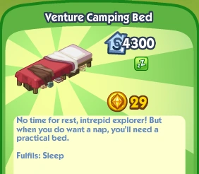 Venture Camping Bed | The Sims Social Wiki | Fandom