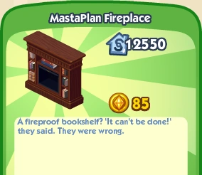 MastaPlan Fireplace | The Sims Social Wiki | Fandom