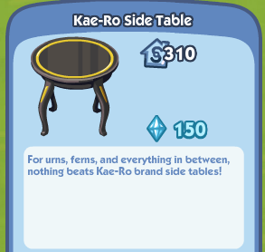 Kae-Ro Side Table | The Sims Social Wiki | Fandom