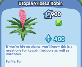 Utopia Vriesea Robin | The Sims Social Wiki | Fandom