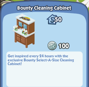 Bounty Cleaning Cabinet | The Sims Social Wiki | Fandom