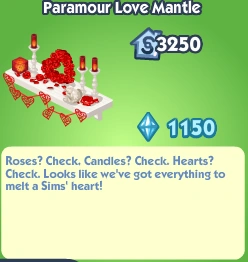 Paramour Love Mantle | The Sims Social Wiki | Fandom