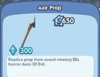 Axe Prop | The Sims Social Wiki | Fandom