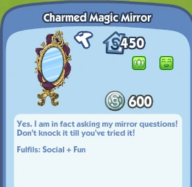 Charmed Magic Mirror | The Sims Social Wiki | Fandom