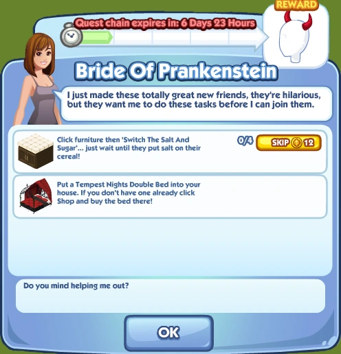Bride Of Prankenstein | The Sims Social Wiki | Fandom