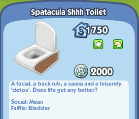 Spatacula Shhh Toilet | The Sims Social Wiki | Fandom