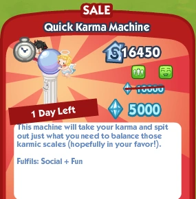 Quick Karma Machine | The Sims Social Wiki | Fandom