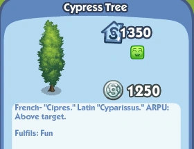 Cypress Tree | The Sims Social Wiki | Fandom