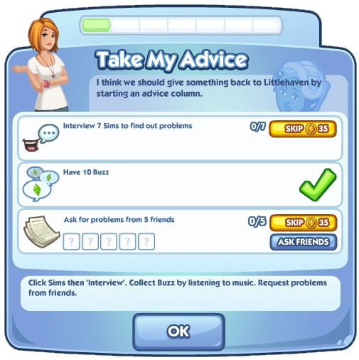 Take My Advice | The Sims Social Wiki | Fandom