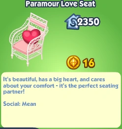Paramour Love Seat | The Sims Social Wiki | Fandom