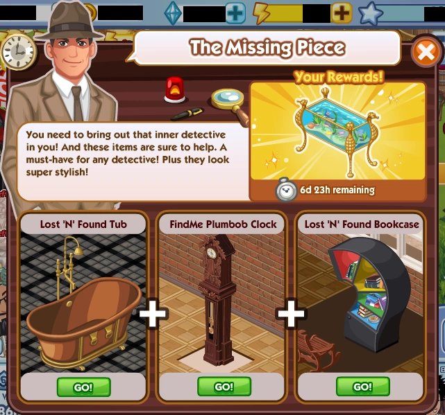 The Missing Piece | The Sims Social Wiki | Fandom