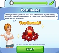Post Haste | The Sims Social Wiki | Fandom