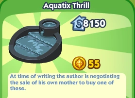 Aquatix Thrill | The Sims Social Wiki | Fandom