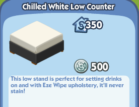 Chilled White Low Counter | The Sims Social Wiki | Fandom