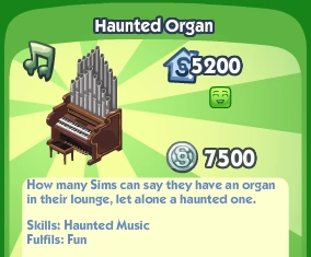 Haunted Organ | The Sims Social Wiki | Fandom