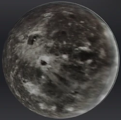 Oberon Moon Surface