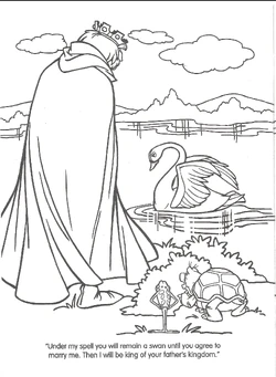 swan princess coloring book