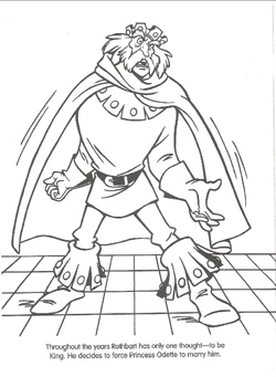 odette swan.princess coloring page