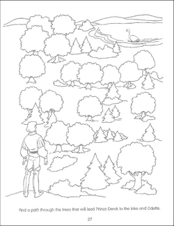 prince derek coloring pages