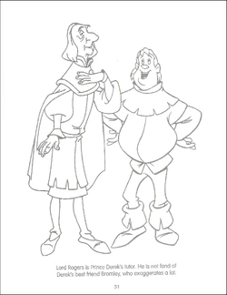odette and derek coloring pages