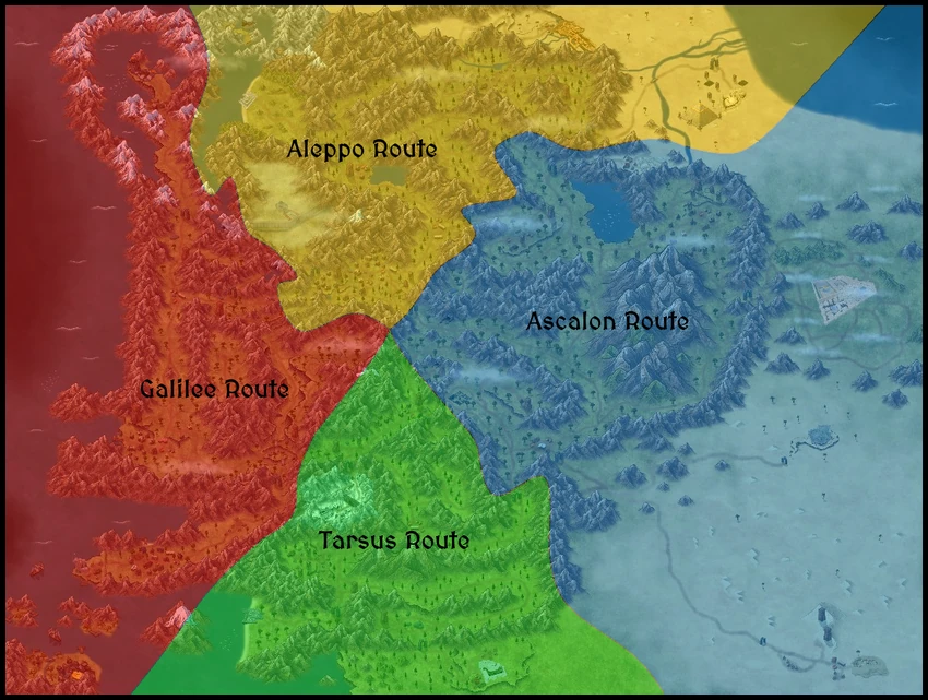 Map of the Road | The Third Crusade Wiki | Fandom