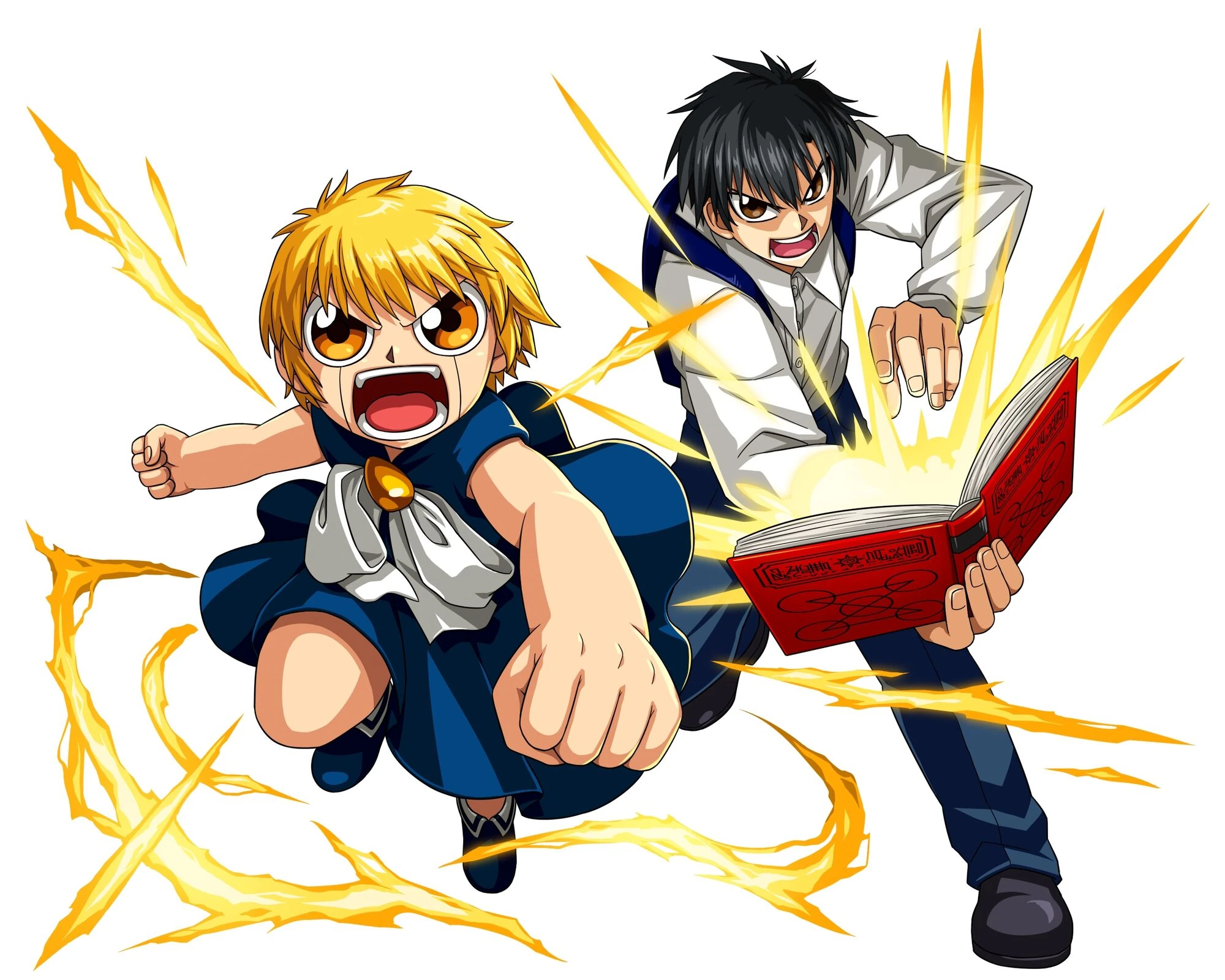 how to draw zatch bell characters