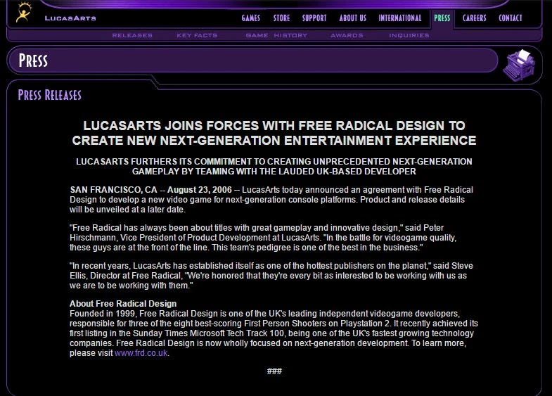 Development of Battlefront III | Free Radical Archive | Fandom