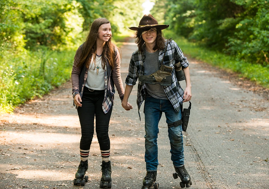 Carl y Enid | The Walking Dead Wiki | Fandom