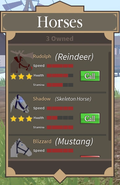 Horses (GUI) | The Wild West Wiki | Fandom