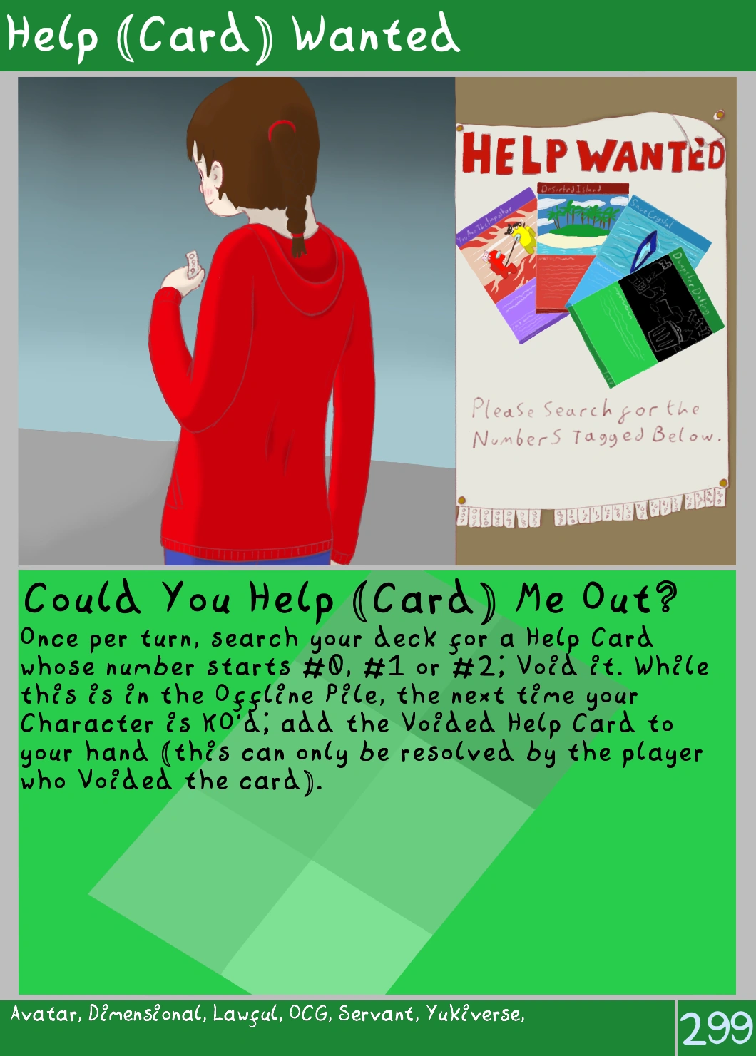 299 Help (Card) Wanted | TheYukiverse Wiki | Fandom