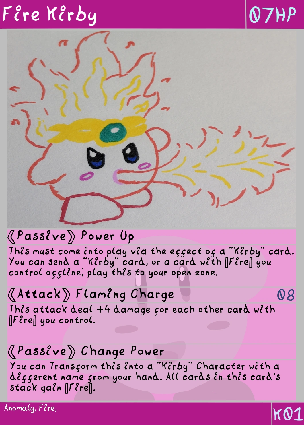 K01 Fire Kirby | TheYukiverse Wiki | Fandom