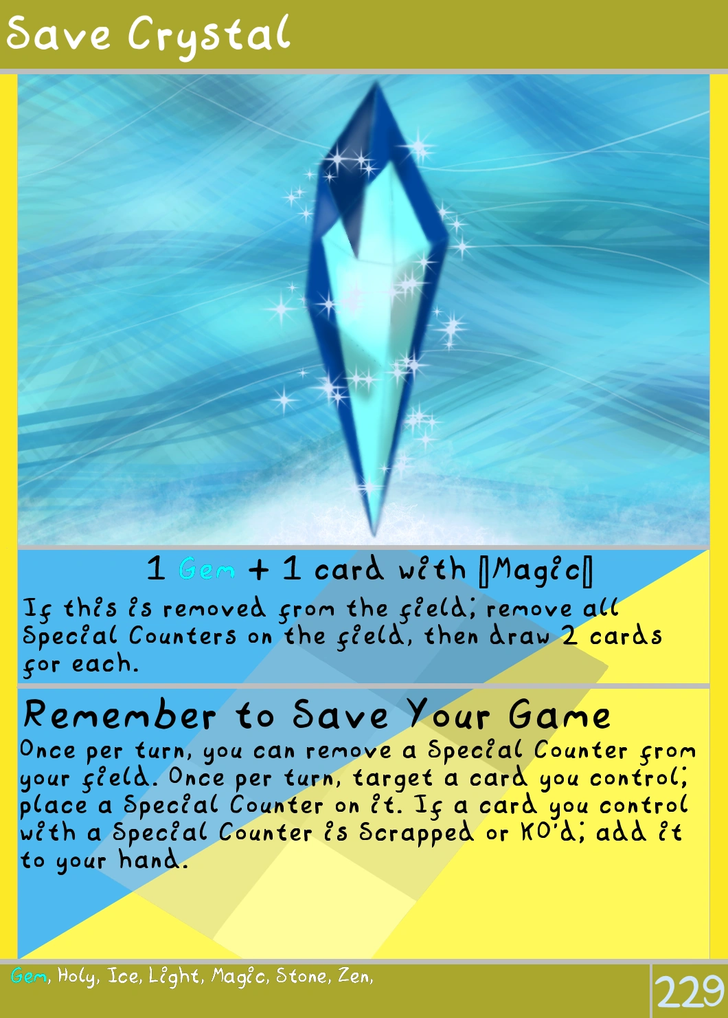 229 Save Crystal | TheYukiverse Wiki | Fandom